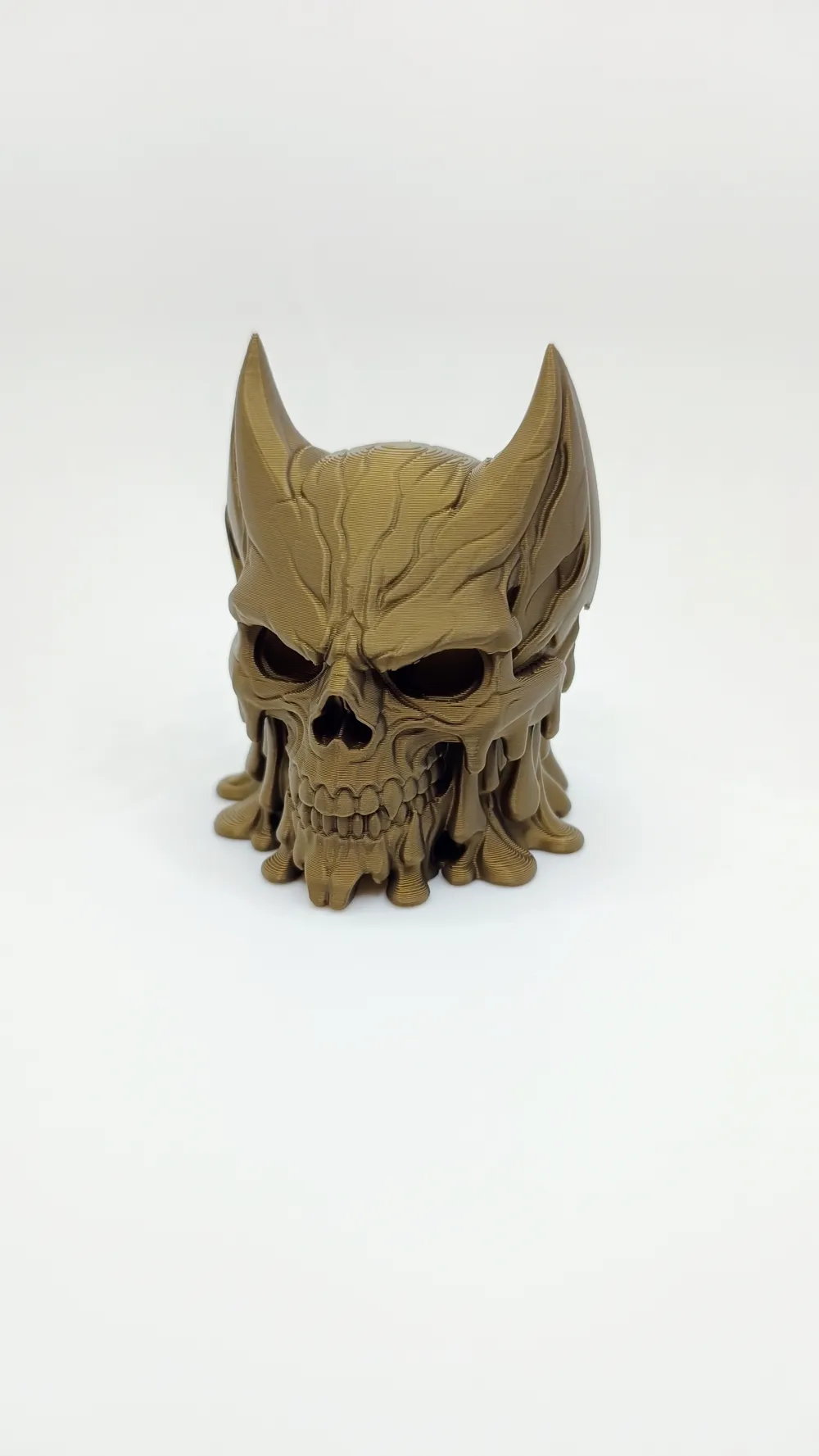 Bat-Horned Skull Necro-Relic - Free 3D Print Model - MakerWorld