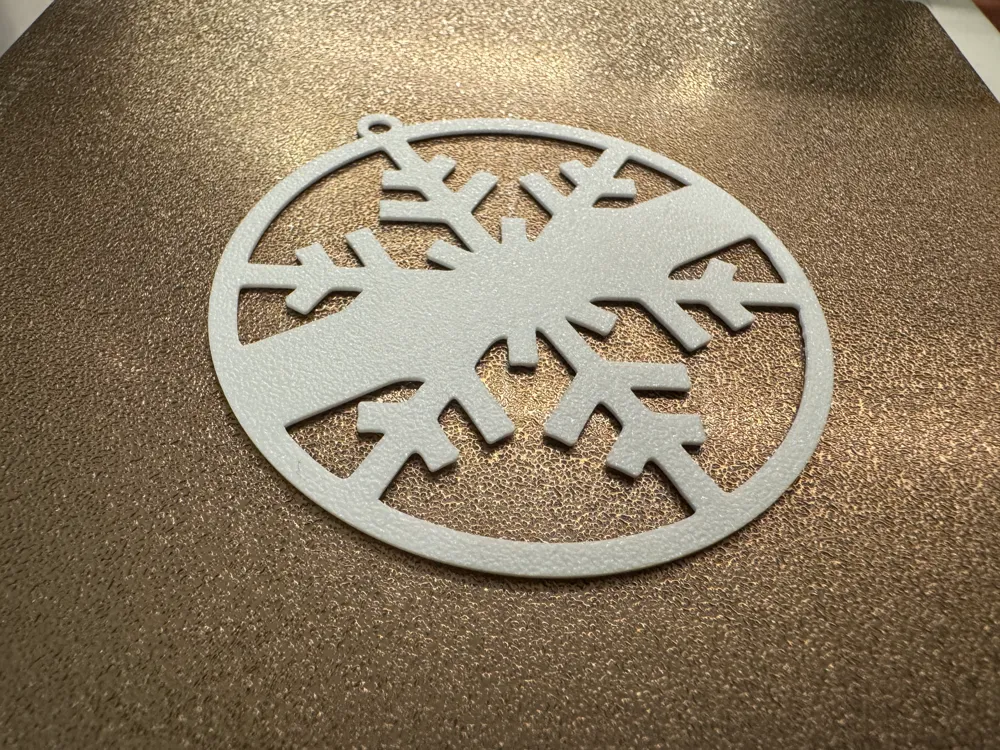Christmas 2D ornament snowflake customizable name - Free 3D Print Model ...