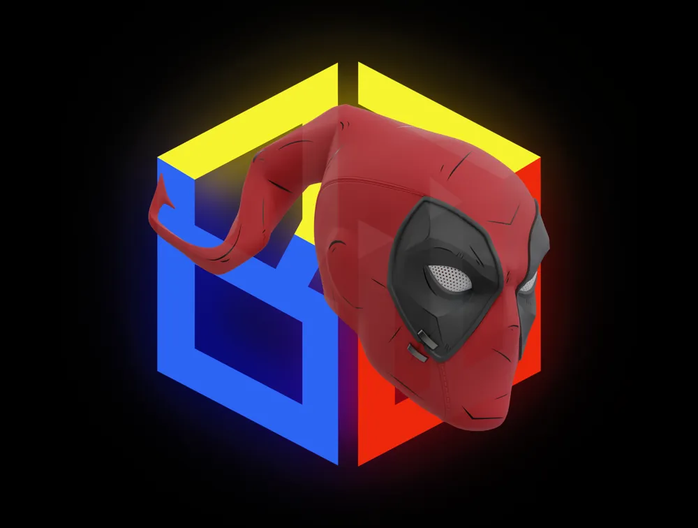 Deadpool Marvel Rivals Helm – Kostenloses 3D-Druckmodell – MakerWorld