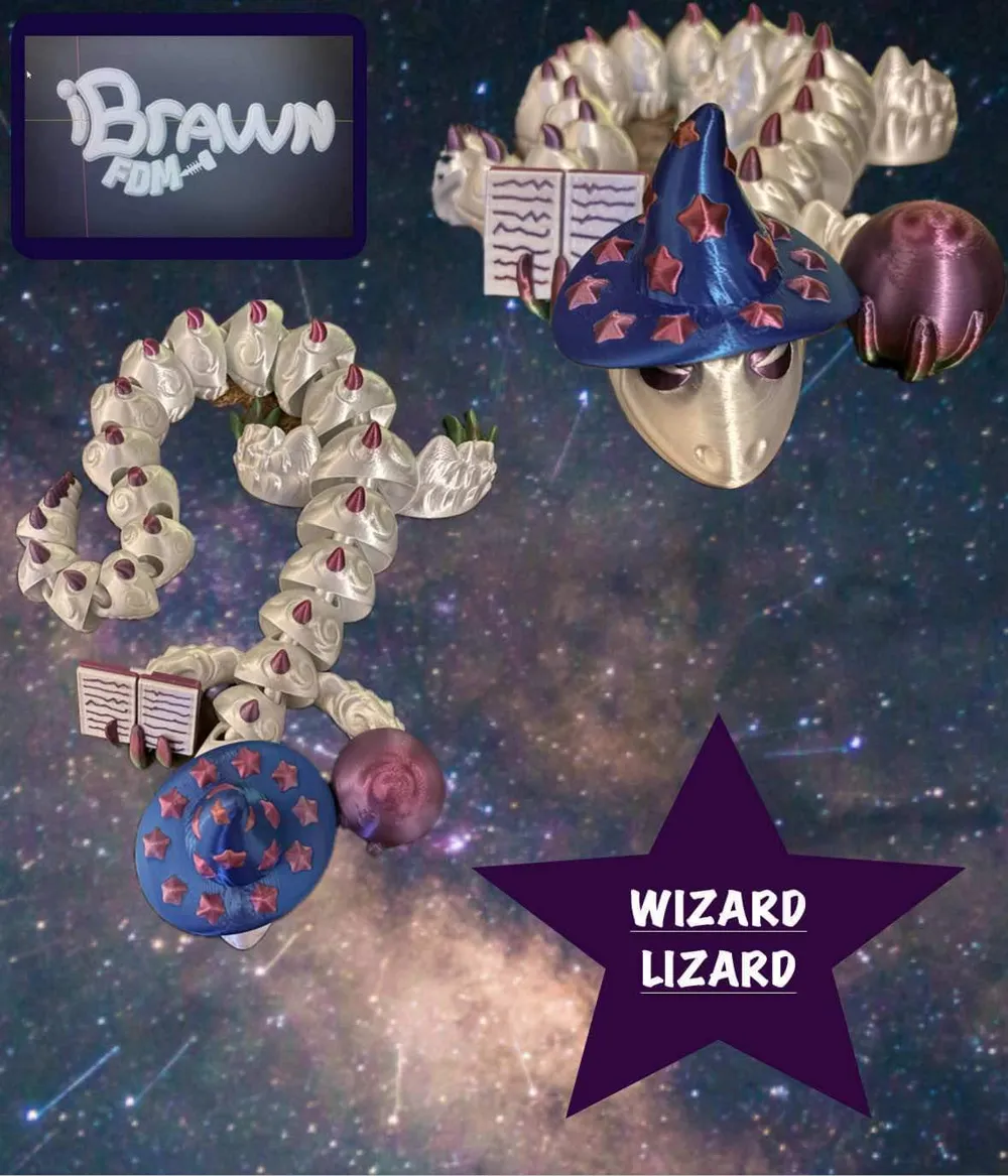 Wizard Lizard! V2 by iBrawnFDM - MakerWorld