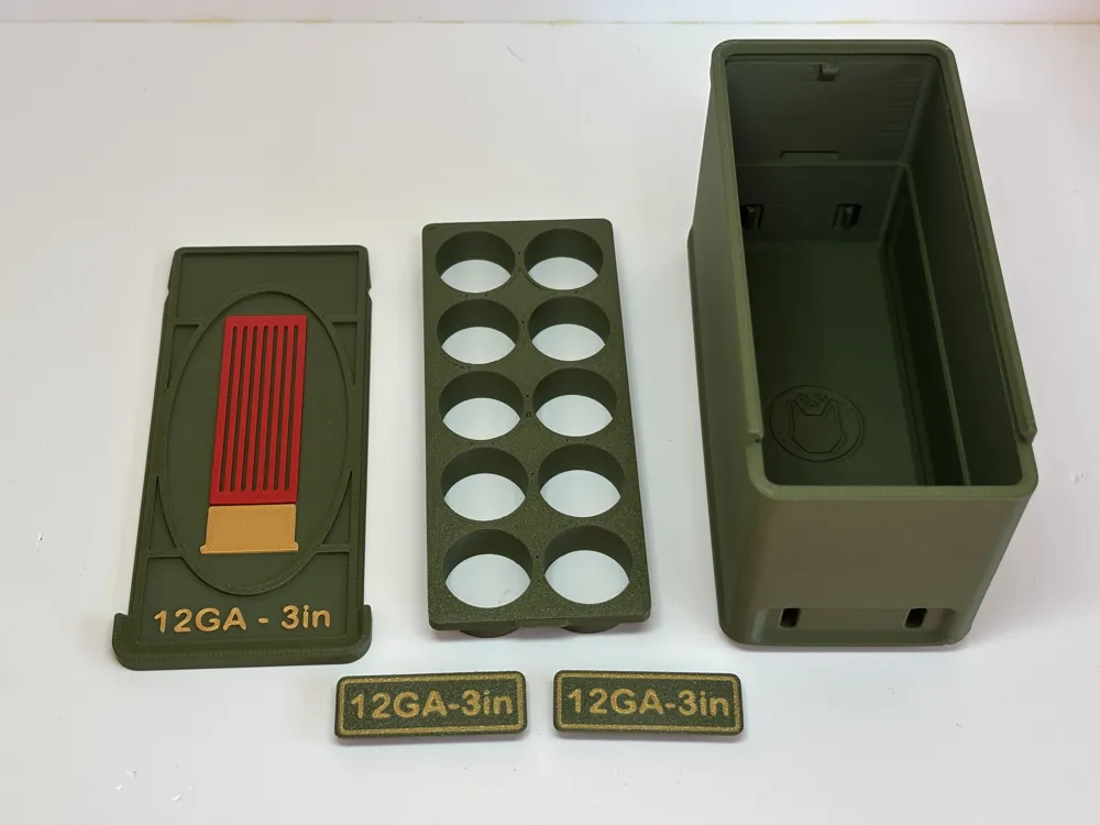 Ammo Storage Box 12 Gauge - 3in 10 Shells - Free 3D Print Model ...