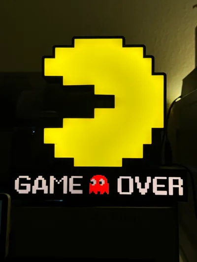 Pac-Man and Ghosts Light Boxes by lindnjoe - MakerWorld