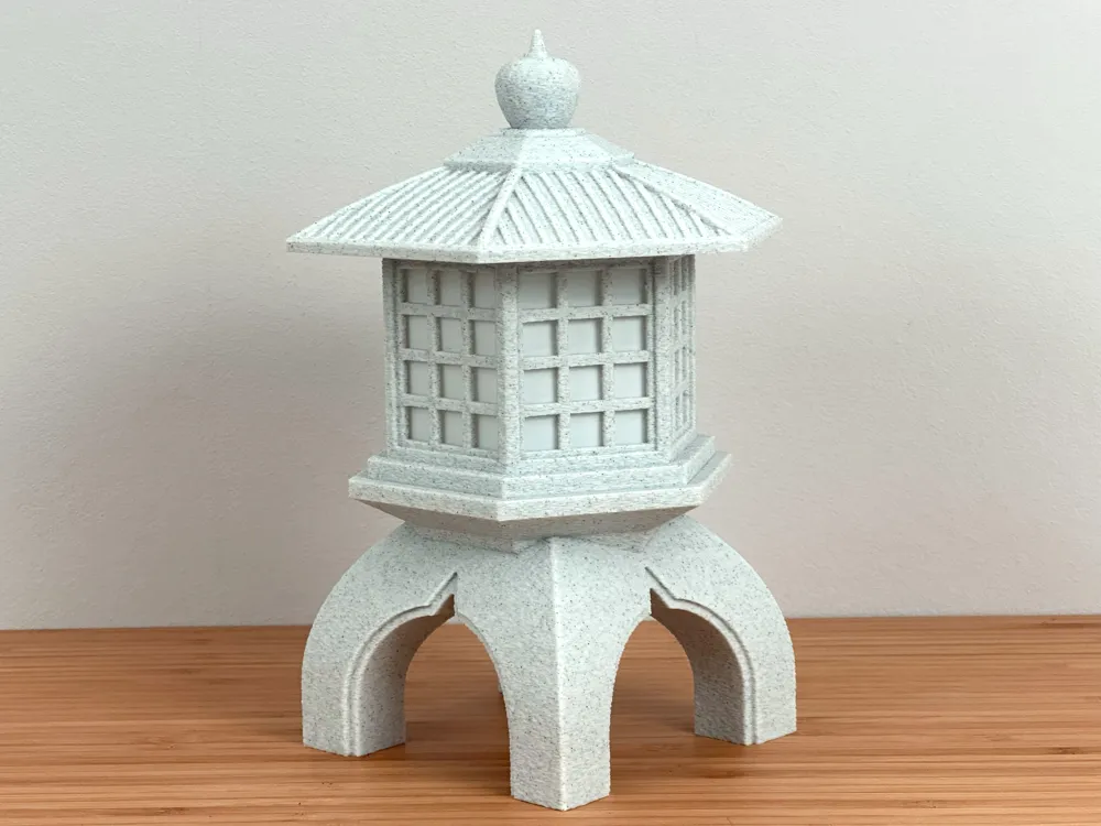 Japanese Tōrō Lantern LED Lamp - Free 3D Print Model - MakerWorld