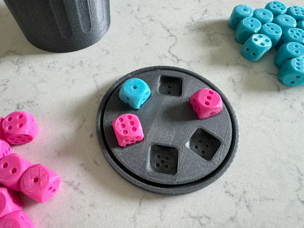 Trash Can Dice Game - Free 3D Print Model - MakerWorld