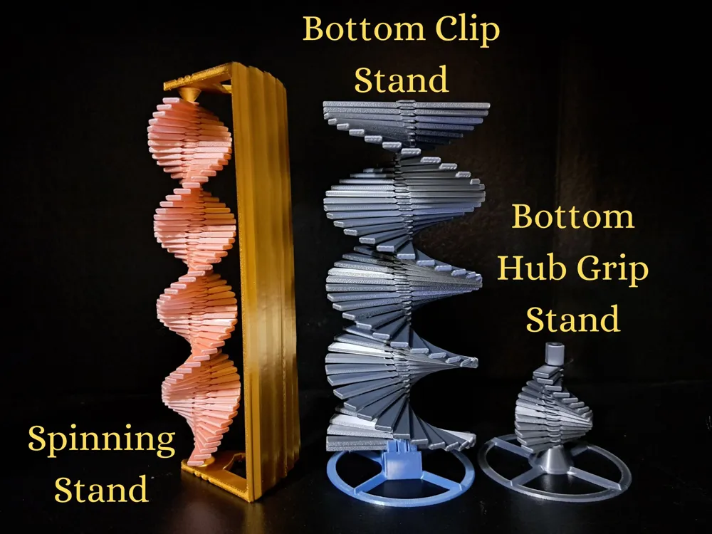 Linked Helix Fidget (Kinetic DNA Art Piece) - Free 3D Print Model ...
