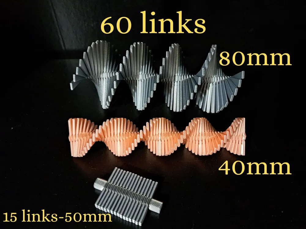 Linked Helix Fidget (Kinetic DNA Art Piece) - Free 3D Print Model ...