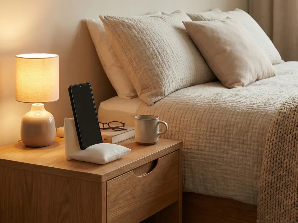 Modern Organic Pillow Phone Holder Stand - Free 3D Print Model - MakerWorld