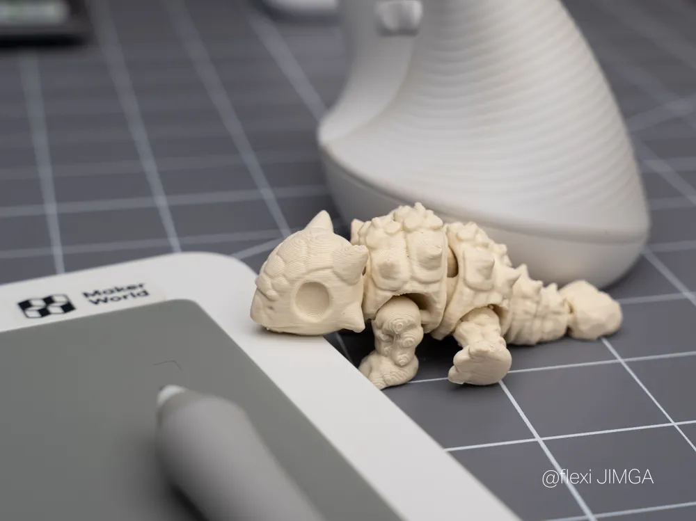 Mini Flexi Ankylosaurus Skeleton | Keychain - Free 3D Print Model ...
