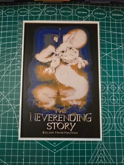 The NeverEnding Story III Movie Poster - Hueforge by Lumpy3D - MakerWorld
