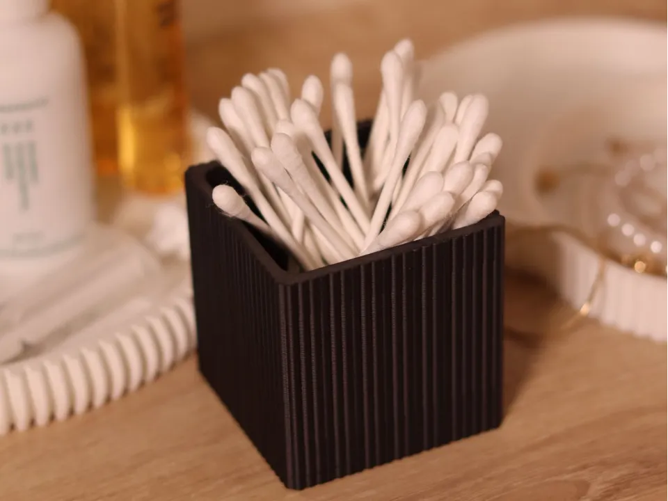 Minimalist Cotton Swab Holder - Bathroom Organizer - Free 3D Print ...