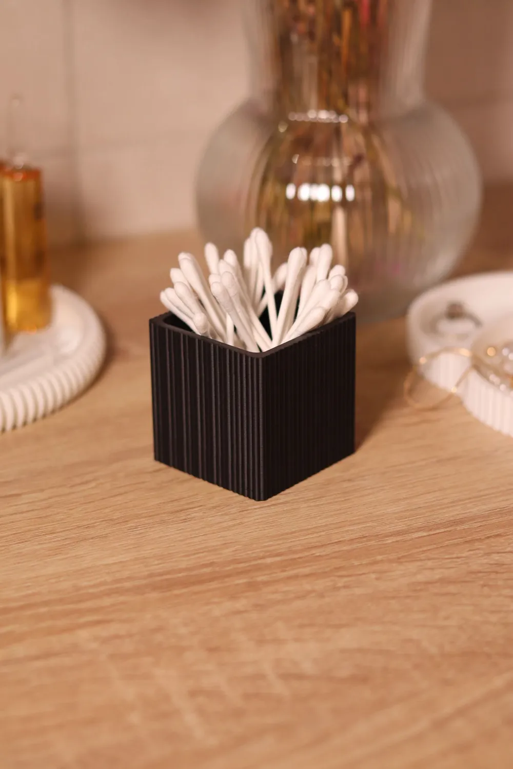 Minimalist Cotton Swab Holder - Bathroom Organizer - Free 3D Print ...