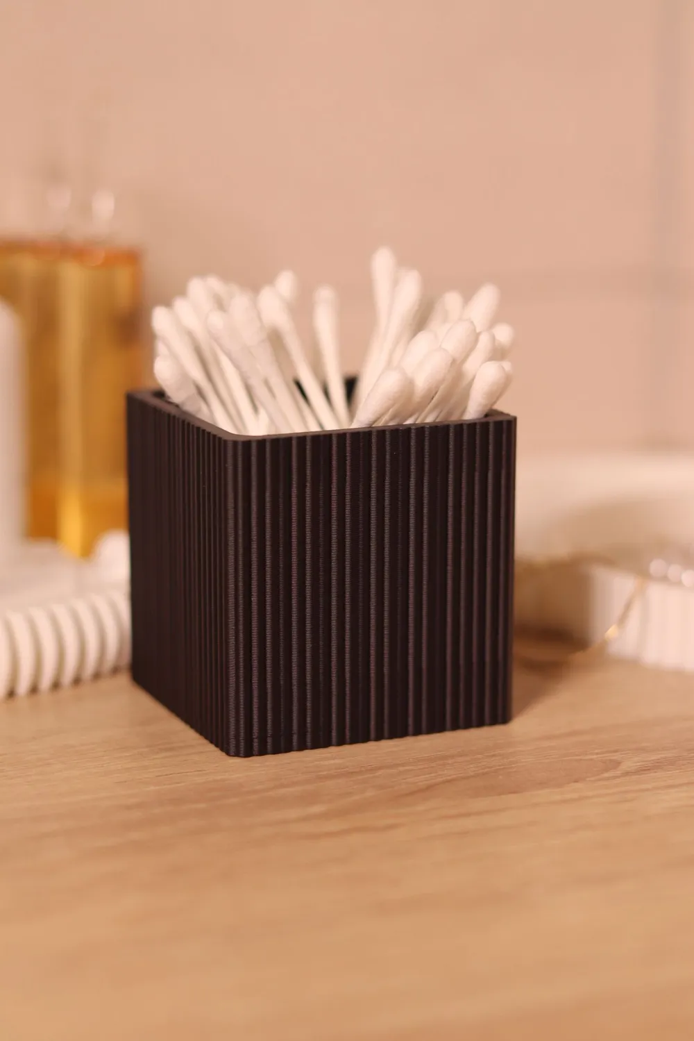 Minimalist Cotton Swab Holder - Bathroom Organizer - Free 3D Print ...