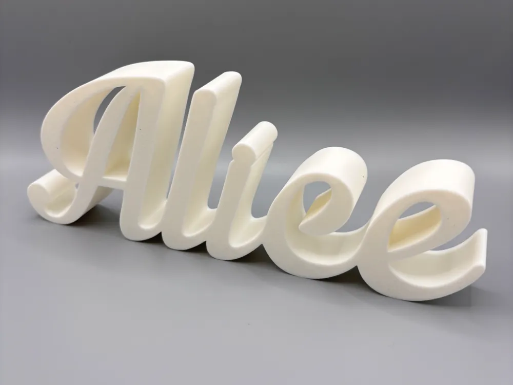 Alice's name - Free 3D Print Model - MakerWorld