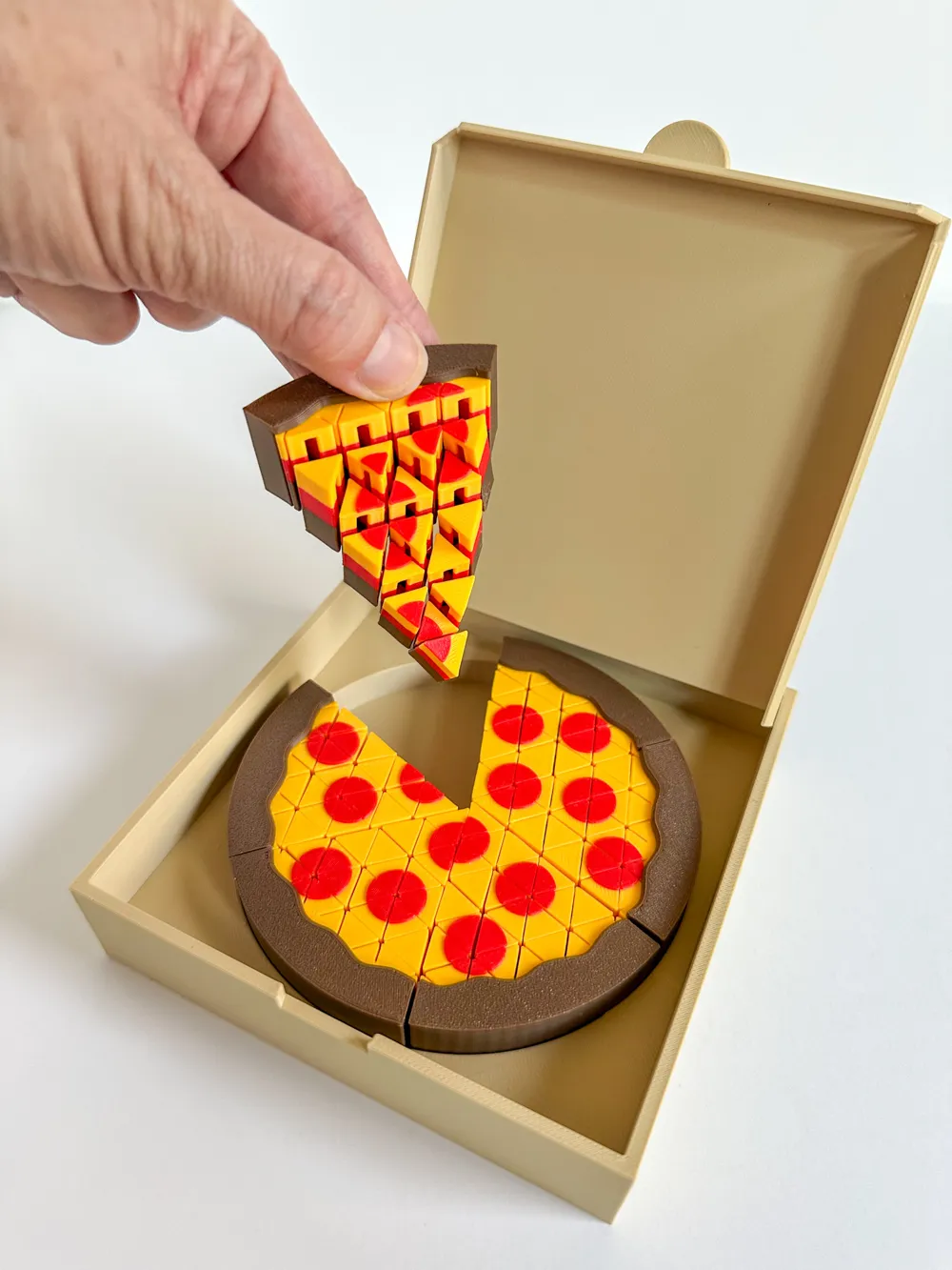 Mini Pixel Pizza Slice (2 Styles) - Free 3D Print Model - MakerWorld
