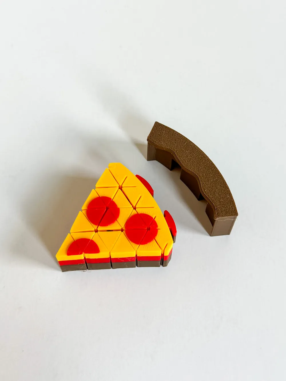 Mini Pixel Pizza Slice (2 Styles) - Free 3D Print Model - MakerWorld