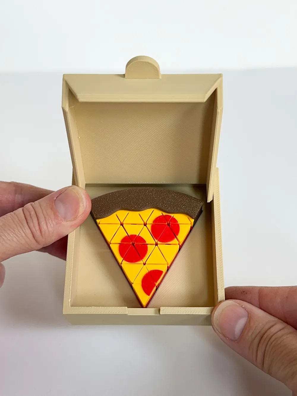 Mini Pixel Pizza Slice (2 Styles) - Free 3D Print Model - MakerWorld