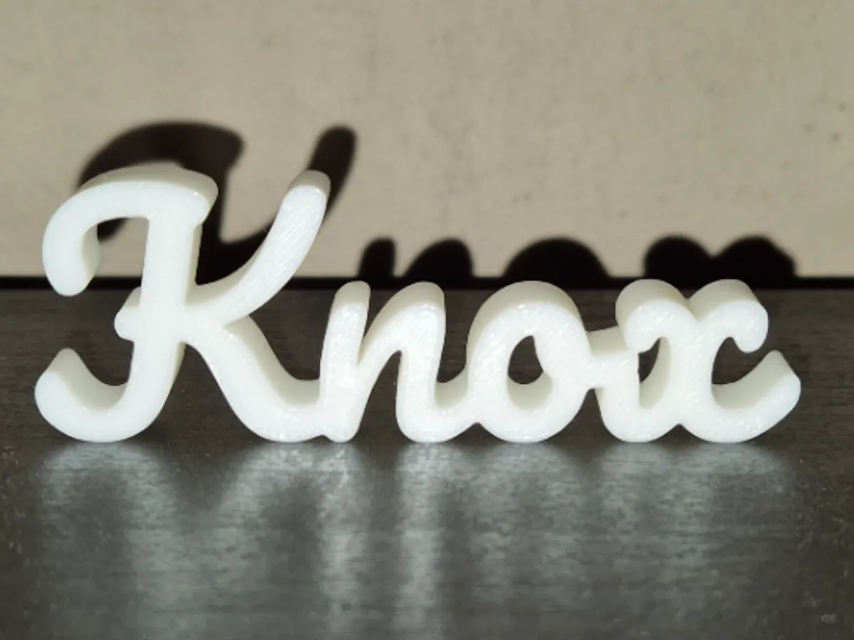 Knox Name Sign Display Decor - Free 3D Print Model - MakerWorld