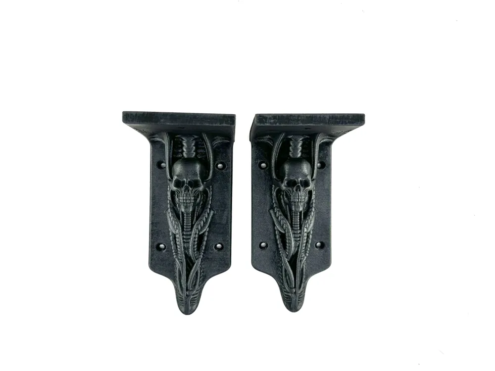 Skull Shelf Brackets - Sturdy to hold your shelf by ChainsawGraphics ...