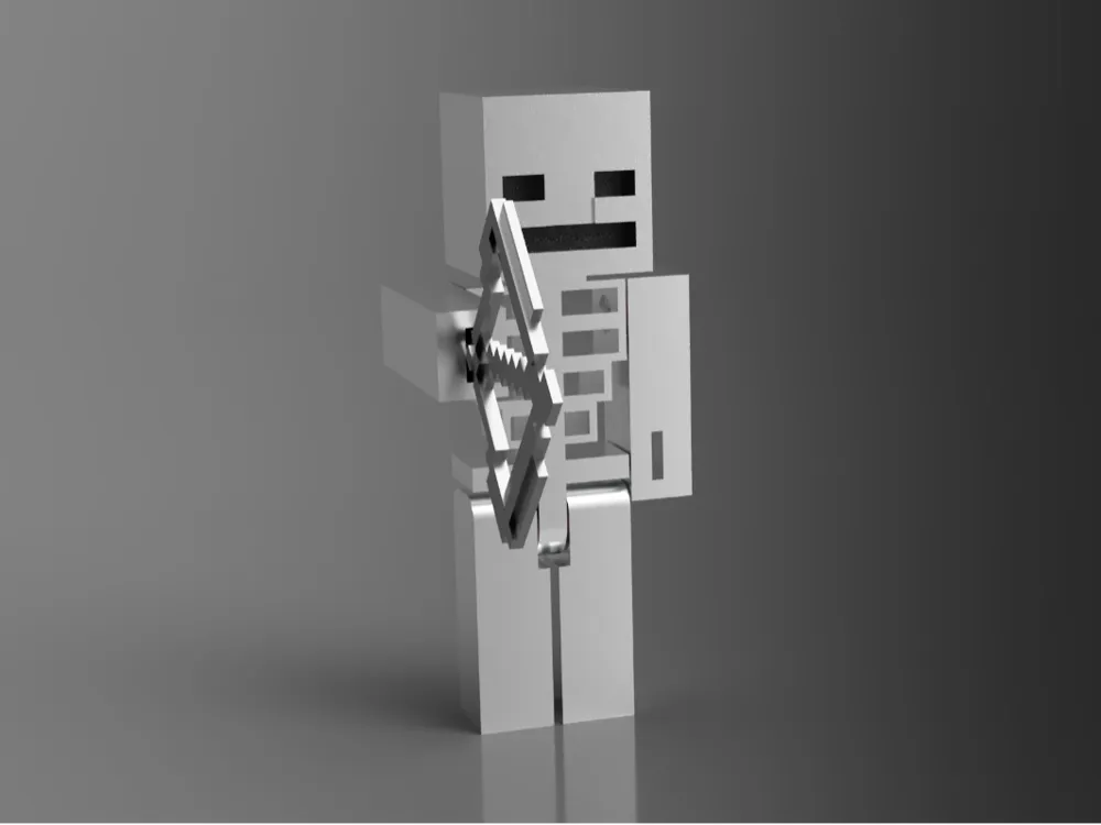 Minecraft Skeleton with Moving Legs and Arms by Zdenek - MakerWorld