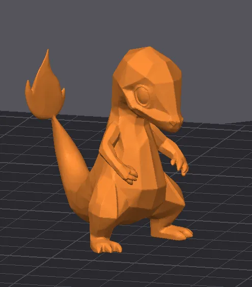 Low Poly Charmander Pokémon - Free 3D Print Model - MakerWorld