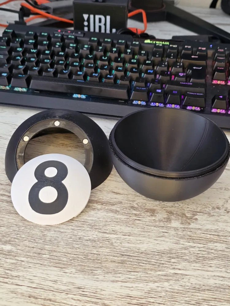 Number 8 Billiard Ball - Free 3D Print Model - MakerWorld