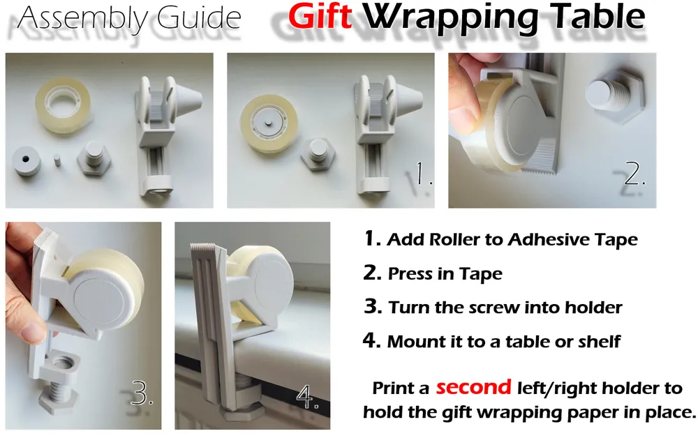 Gift Wrapping Table - Free 3D Print Model - MakerWorld