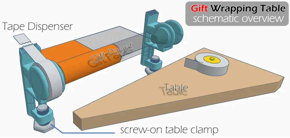Gift Wrapping Table - Free 3D Print Model - MakerWorld