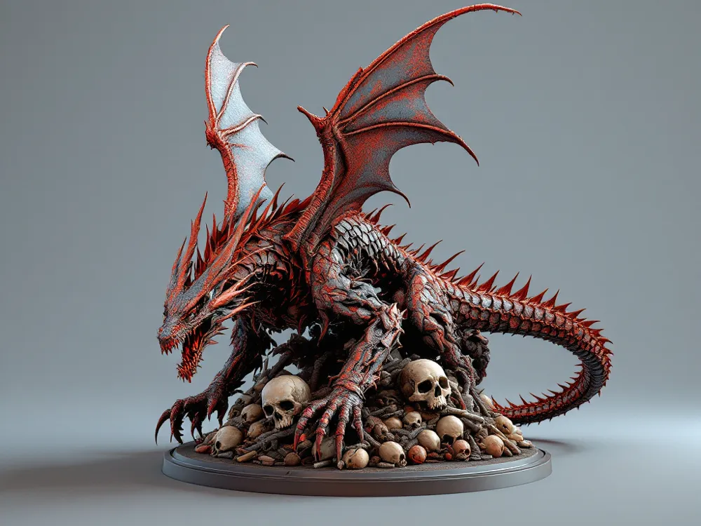 Death Dragon - Free 3D Print Model - MakerWorld