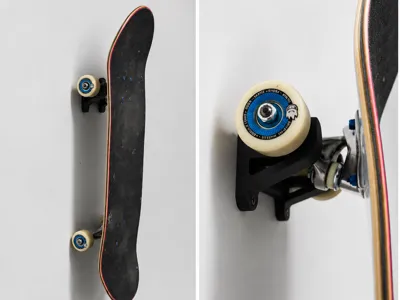 Vertical Skateboard Wall Mount - Free 3D Print Model - MakerWorld