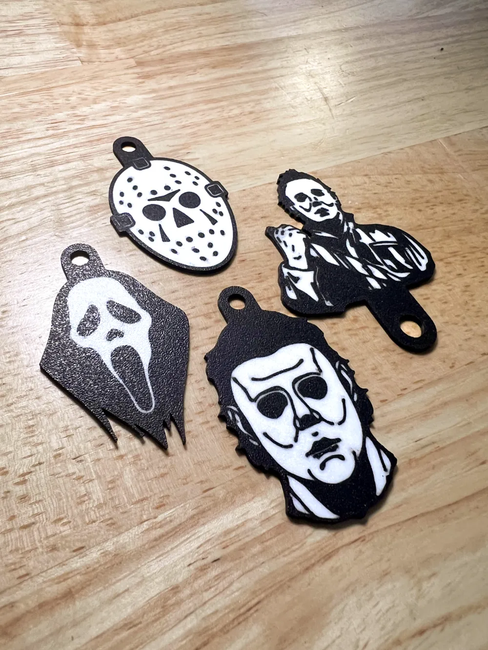 Halloween Keychain Jason, Myers, GhostFace - Free 3D Print Model ...