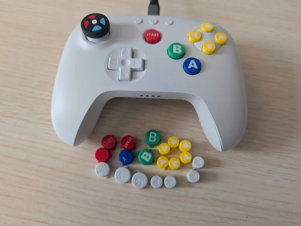 8bitdo N64 Controller Buttons - Free 3D Print Model - MakerWorld