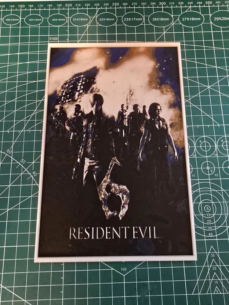 Resident Evil 6 Poster - Hueforge Art by Lumpy3D - MakerWorld