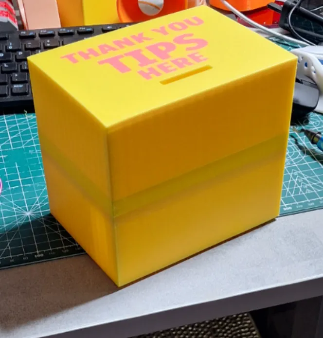 money box tips jar by luigi bgiorno84 MakerWorld: Download Free 3D Models