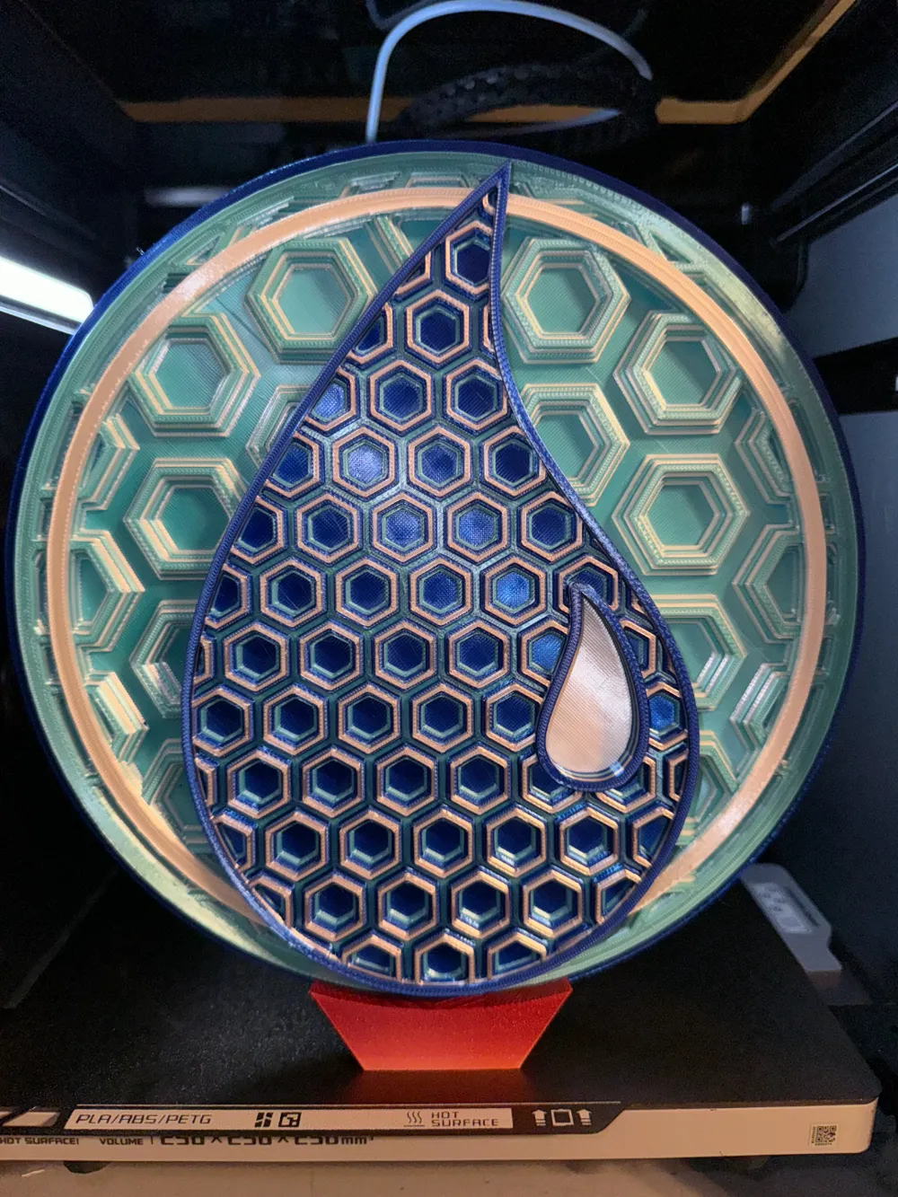 Magic the Gathering Blue Mana Dimensional Mosaic by w3r3wolv3s - MakerWorld