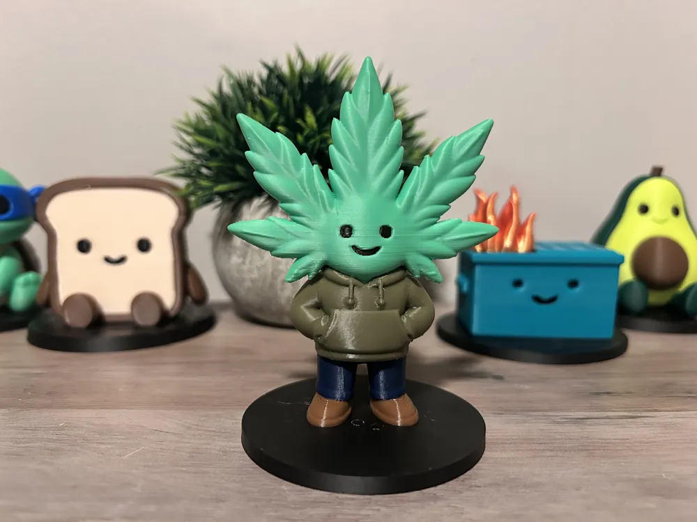 Leaf Head Desk Pal by K3DPrint MakerWorld: Download Free 3D Models