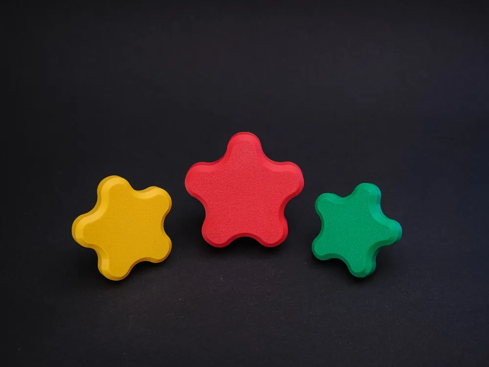 Extra Large Star Knobs by KL Worx MakerWorld: Download Free 3D Models