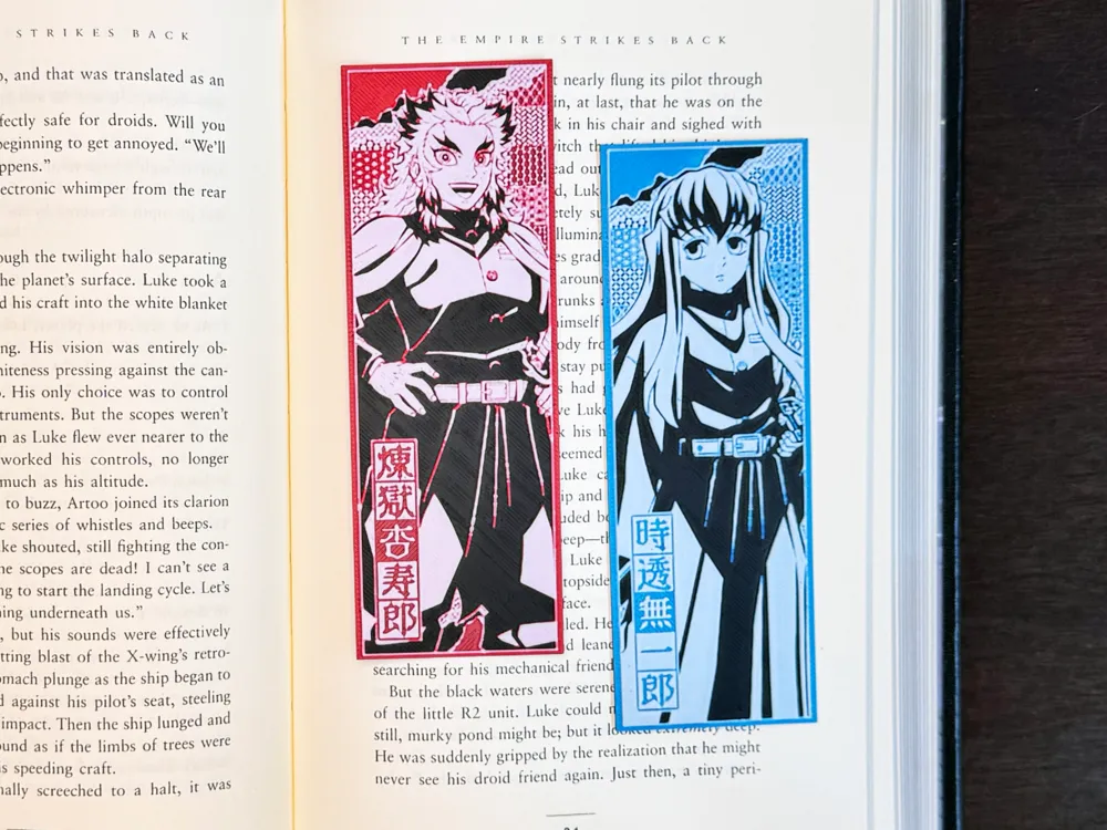 Demon Slayer Bookmarks - Flame & Mist Hashira Set - Free 3D Print Model ...
