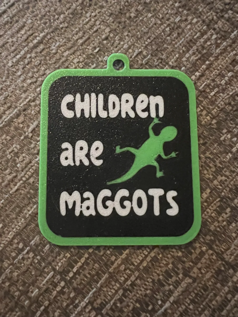 Matilda Keyring - Children are Maggots! by StudBuffin - MakerWorld