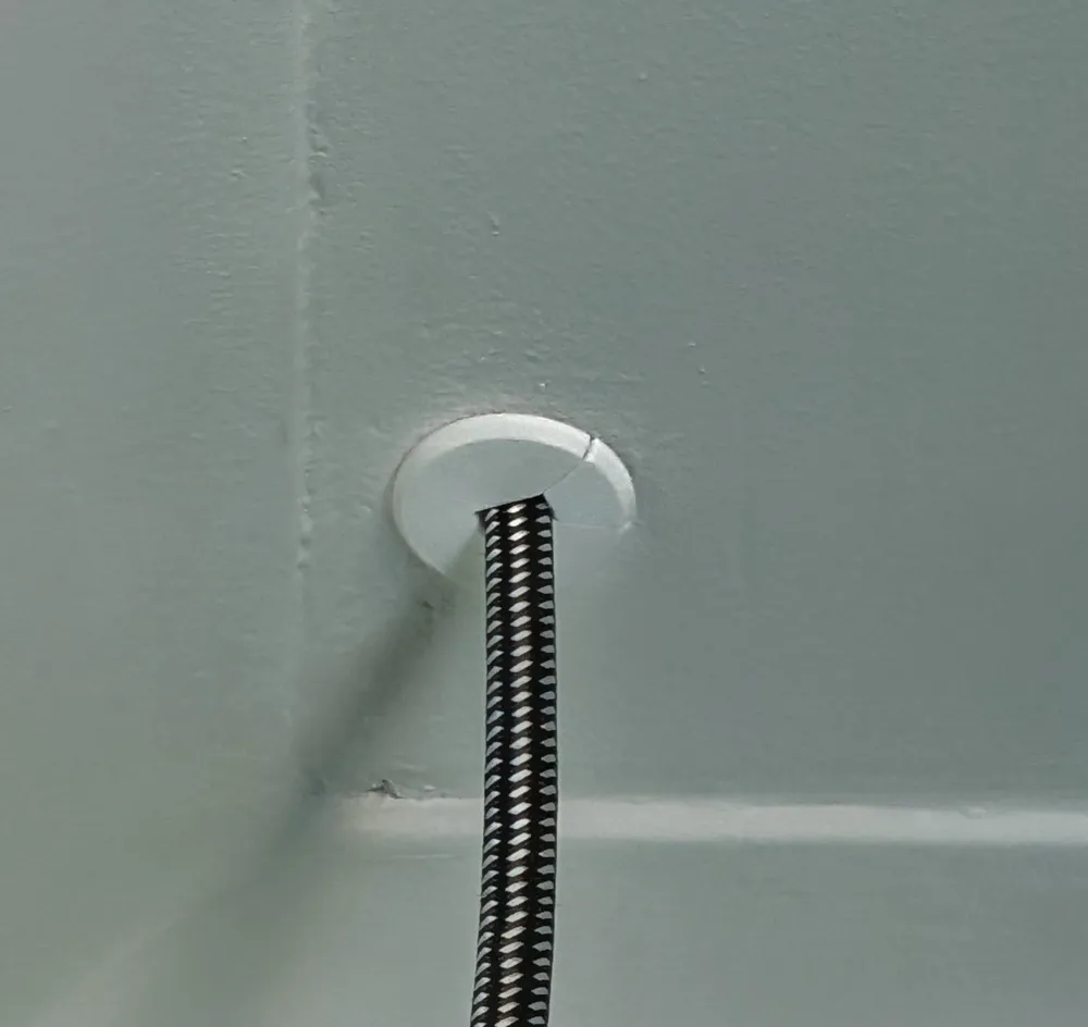 Flat RJ45 cable wall / ceiling grommet - Free 3D Print Model - MakerWorld