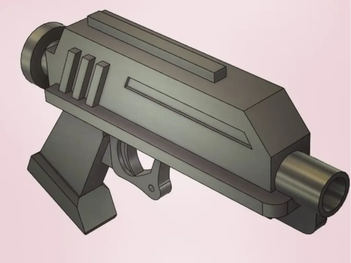 DC17 Blaster - Animated version - Free 3D Print Model - MakerWorld