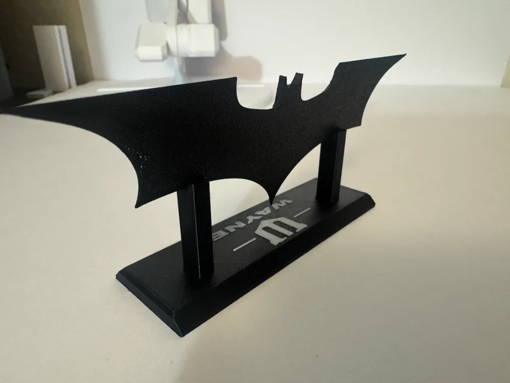 Batman The Dark Knight Batarang And Display Stand - Free 3D Print Model ...
