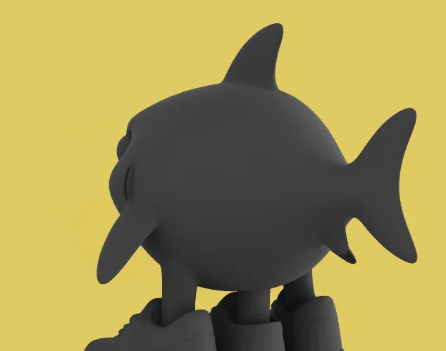 Tralalero Tralala Chibi-Brainrot by ThorLab CreationsMakerWorld：無料3Dモデル ...