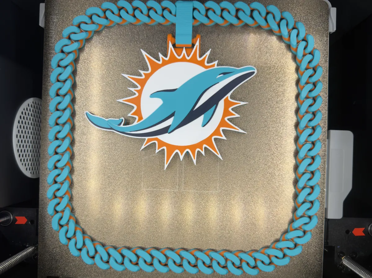 Miami Dolphins Chain by Sgambaro MakerWorld: Download Free 3D Models