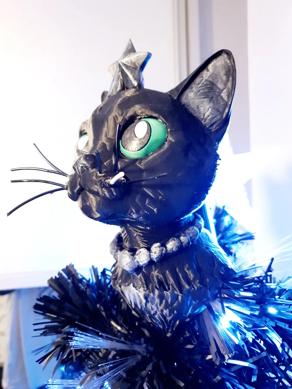 Cute Cat Star Christmas Tree Topper - Free 3D Print Model - MakerWorld