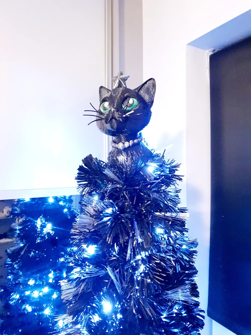 Cute Cat Star Christmas Tree Topper - Free 3D Print Model - MakerWorld