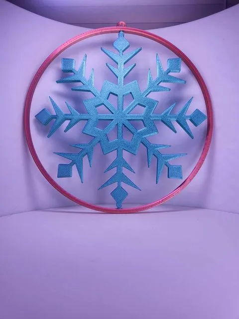 Christmas - Rotating snowflake by 3D_Gampi - MakerWorld