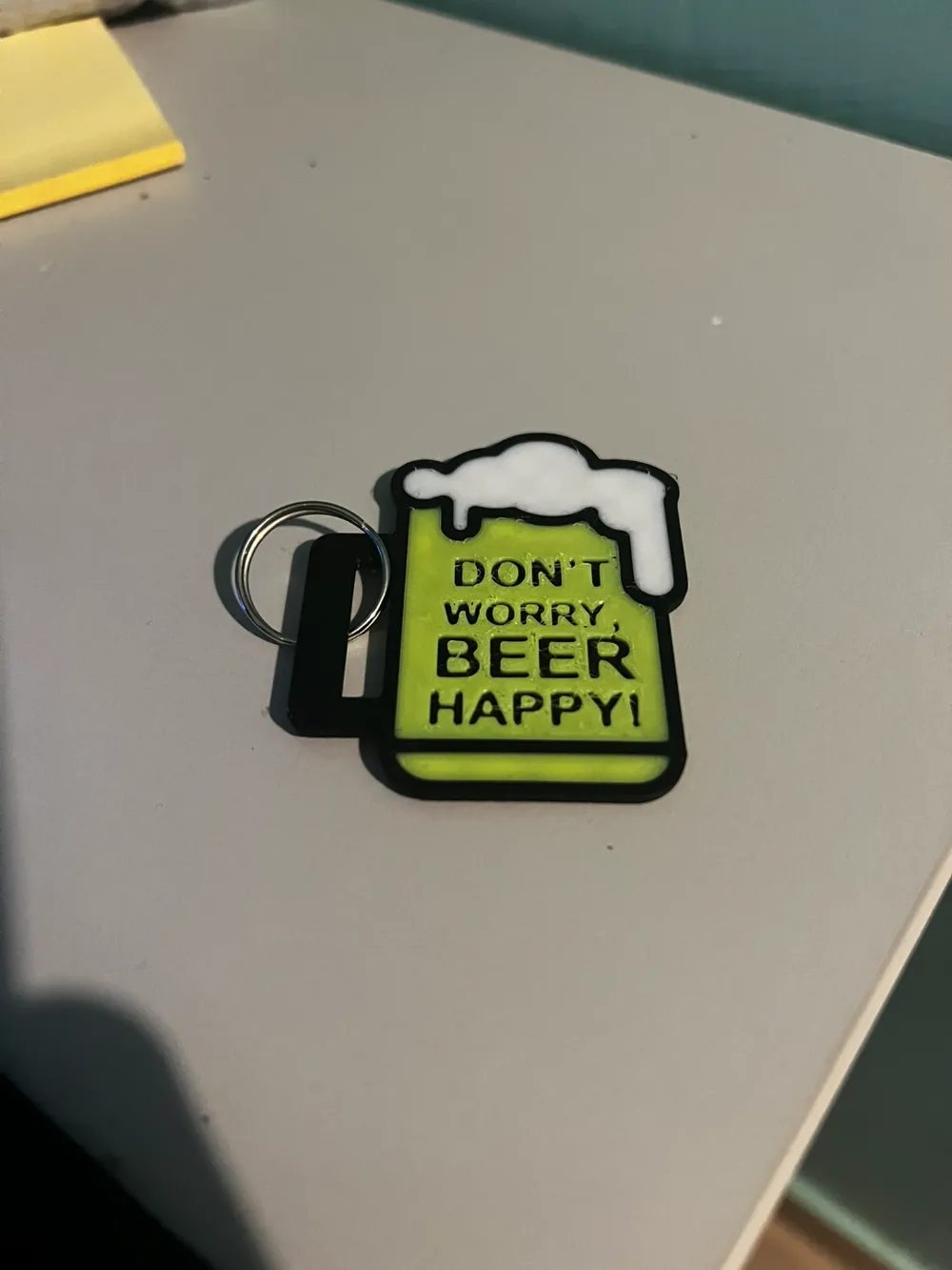 Beer Happy Keychain by kauken97 - MakerWorld