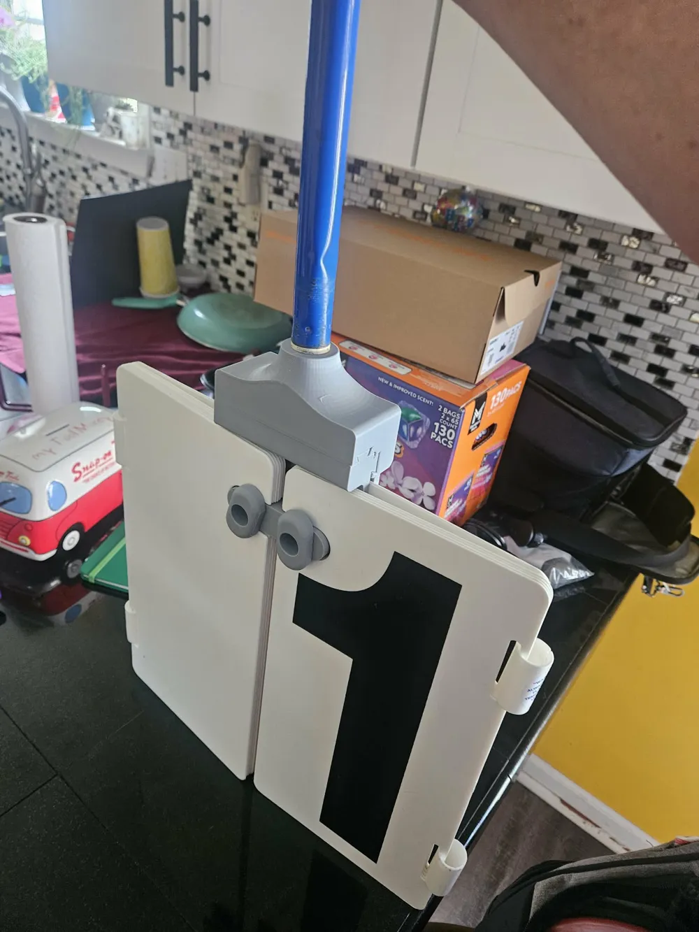 Swim Meet Lap Counter Pole Adapter (quick release) - Free 3D Print ...