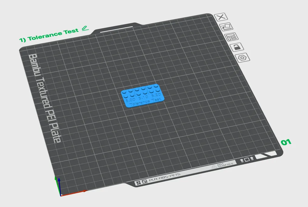 Bricks 3D printer Tolerance Test by Royal3D - MakerWorld