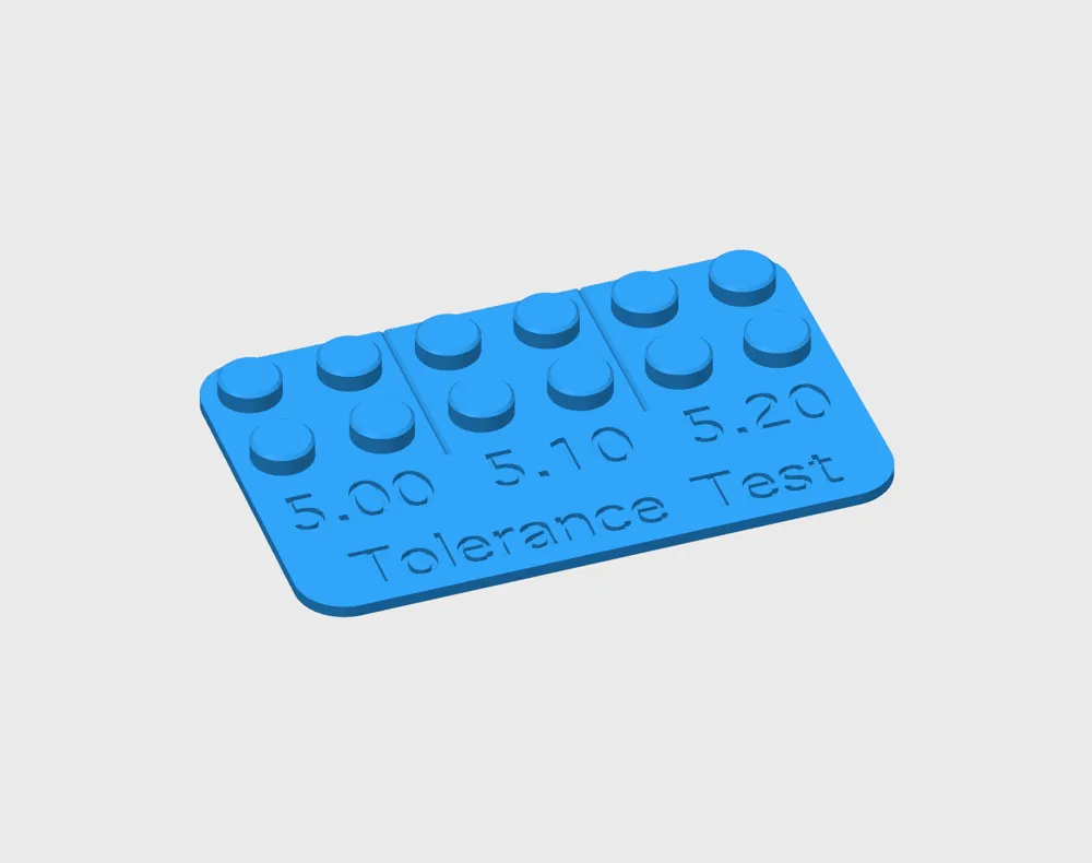Bricks 3D printer Tolerance Test by Royal3D - MakerWorld